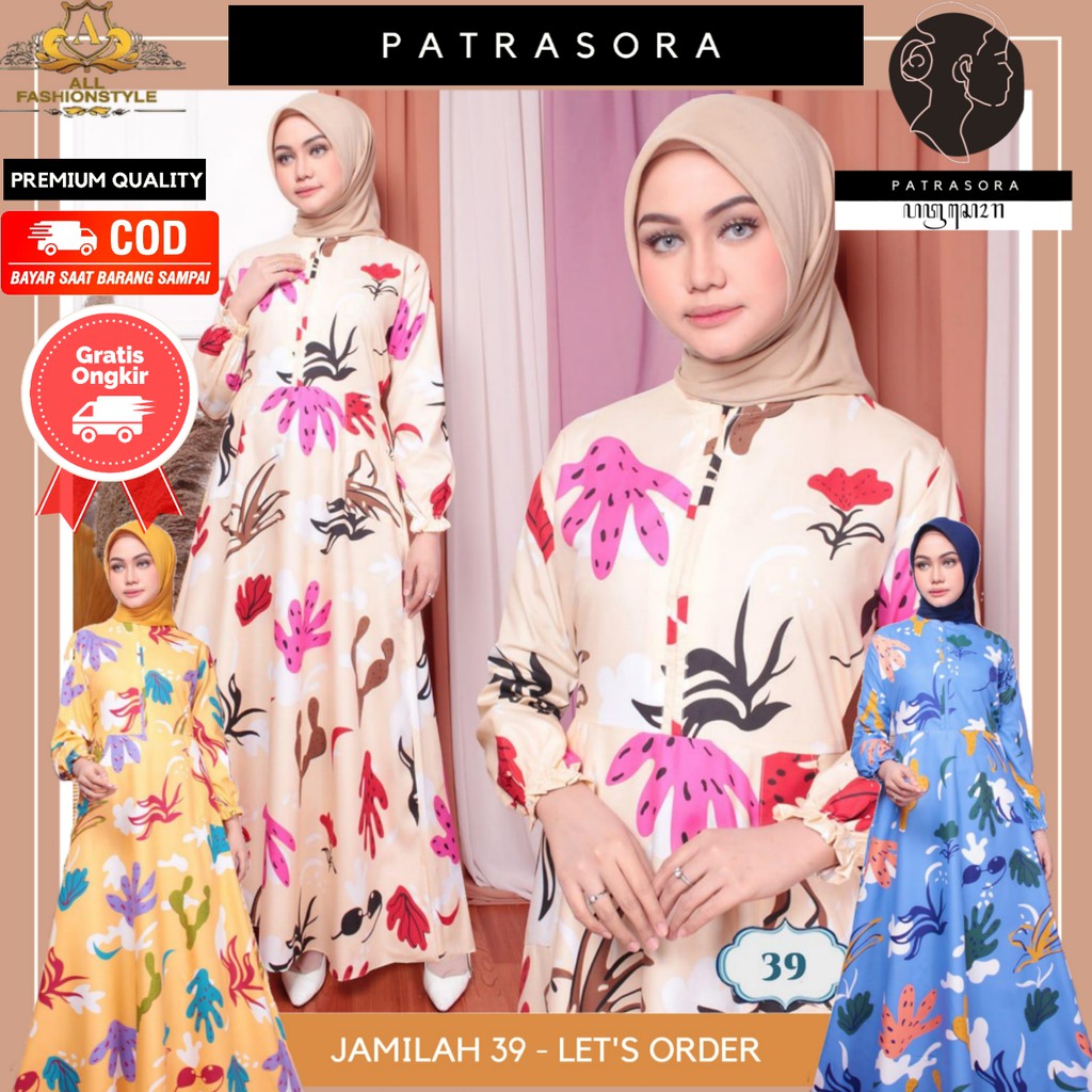 Jual [COD] Toko Baju Gamis Dress Motif Remaja Wanita Indah Promo Baju Wanita Lebaran Muslim Top ...