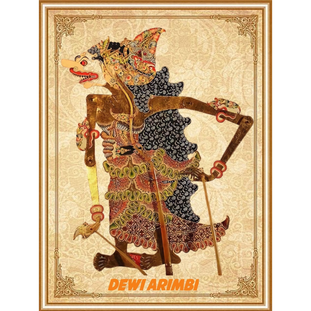 Jual Poster Wayang Kulit Jawa Dewi Arimbi Untuk Hiasan Dinding Sebagai ...