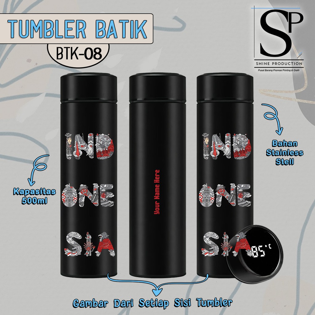 Jual Botol Minum Motif Batik Tumbler Batik Indonesia | Shopee Indonesia