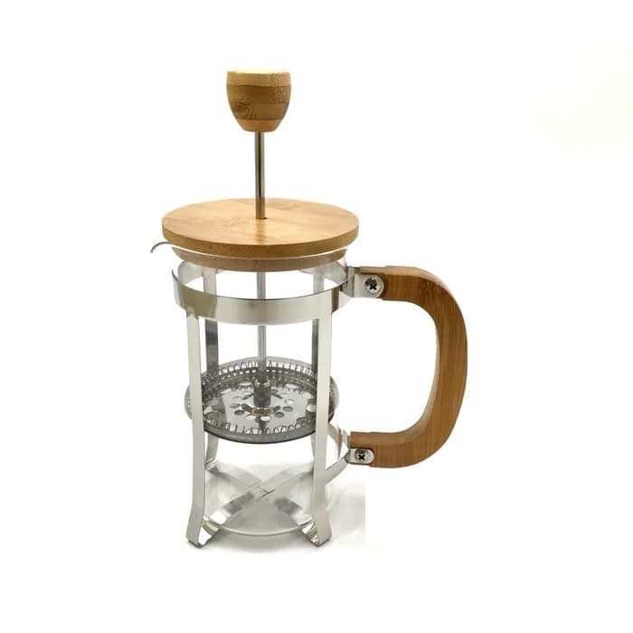Jual Spesial French Press Bamboo 350Ml Coffee Maker Kayu Alat Seduh Teh ...