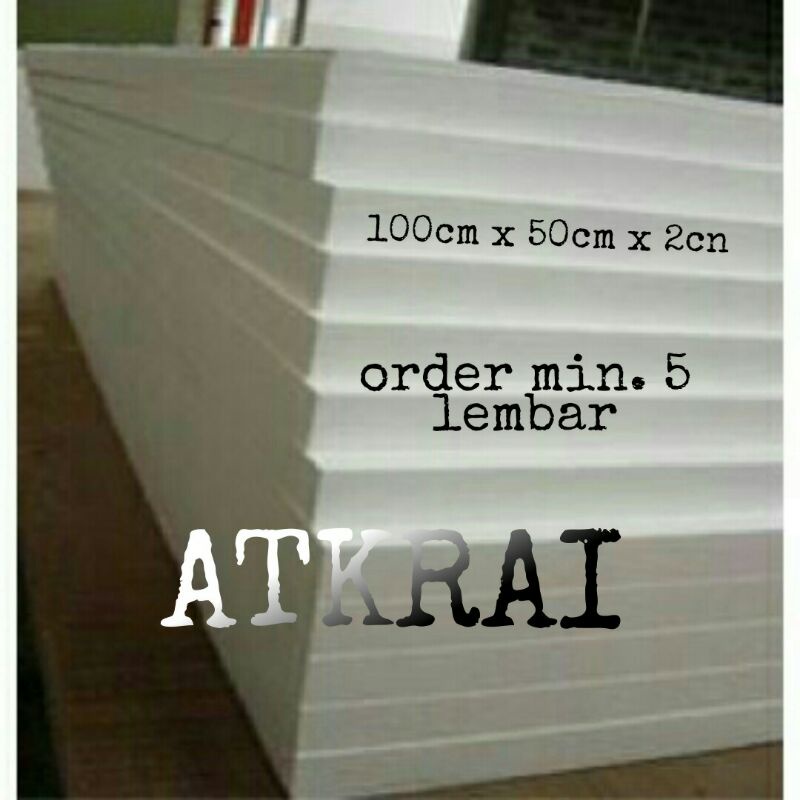 Jual (3Lembar) GABUS /STYROFOAM LEMBARAN 100X50X2cm | Shopee Indonesia