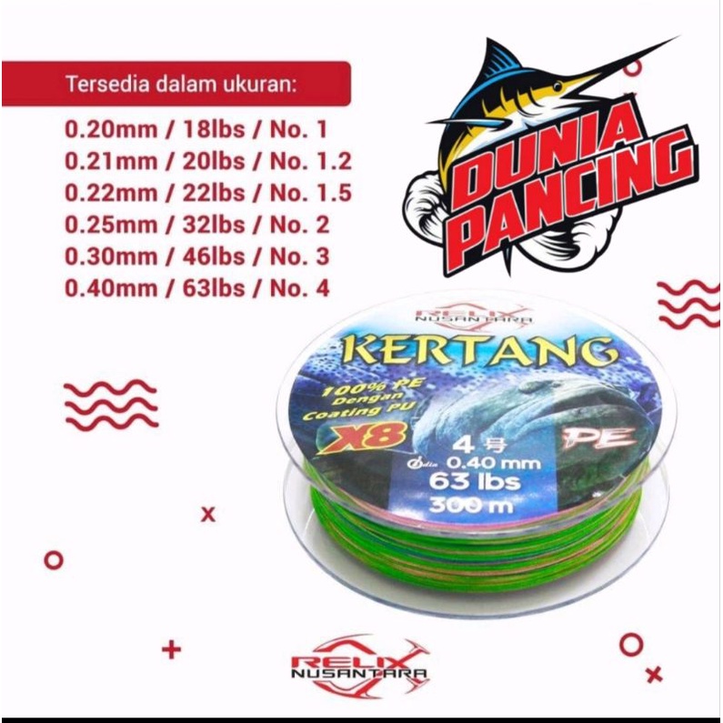 Jual SENAR PE RELIX NUSANTARA KERTANG X8 300M | Shopee Indonesia