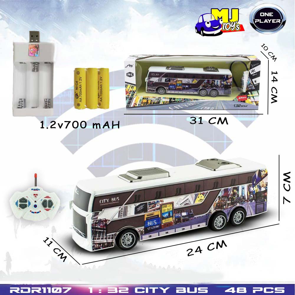 Jual [RADAR] Mainan Remote Control RC BUS 1:32 Dilengkapi Lampu MURAH ...