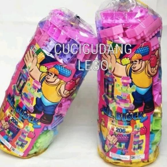 Jual ♟ Mainan Block Blok Balok Lego Besar Mr Block 236pcs Buat Anak ...