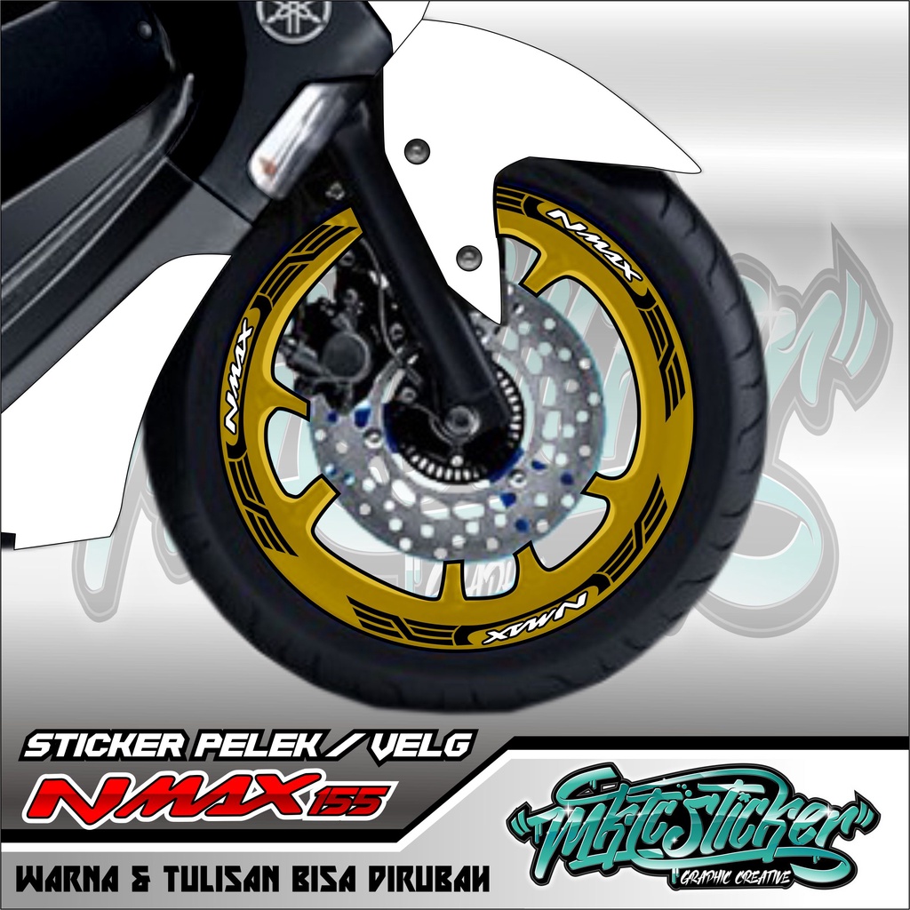Jual STICKER PELEK VELG YAMAHA NMAX UNTUK MOTOR WARNA PUTIH | Shopee ...
