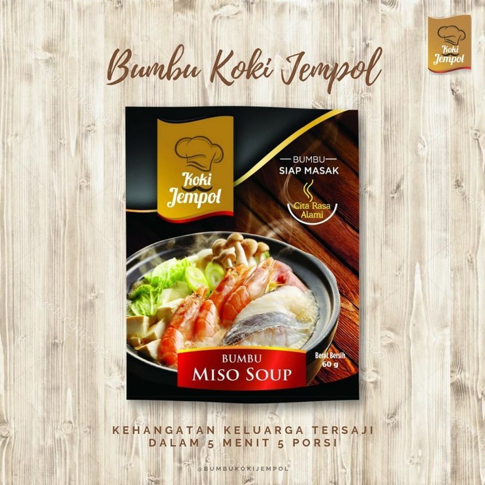 Jual KOKI JEMPOL MISO SOUP 60gr Bumbu Kuah Miso Hotpot Shabu Shabu ...