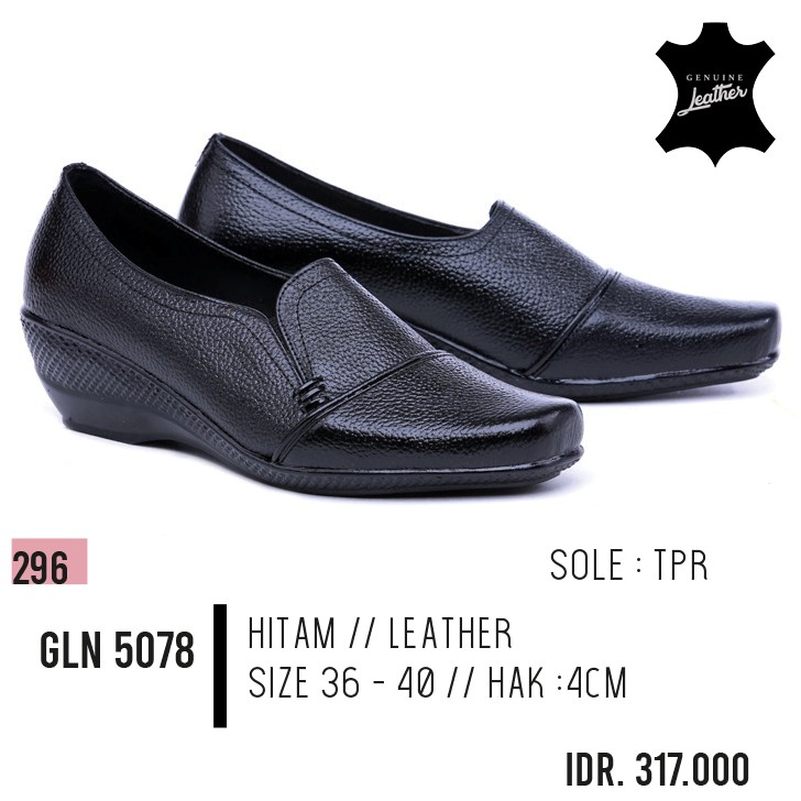 Jual SEPATU KERJA / SEPATU FORMAL WANITA KULIT ORIGINAL GARSEL GLN 5078 ...