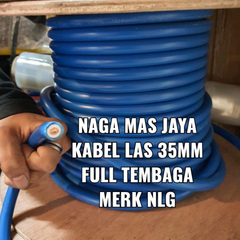 Jual KABEL LAS 35MM FULL TEMBAGA MERK NLG / KABEL LAS NLG 35 MM FULL ...