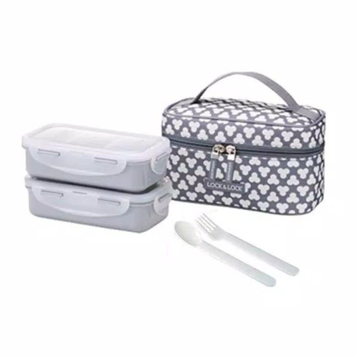 Jual Bento | Locknlock Lunch Box Clover Bag 350Ml | Shopee Indonesia