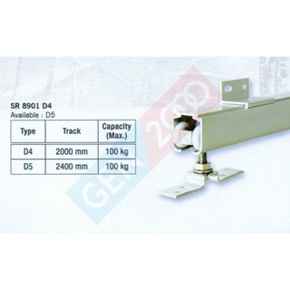 Jual Rel Sliding Track Dekson Pintu Geser Aluminium Kayu 200 Cm D4 ...