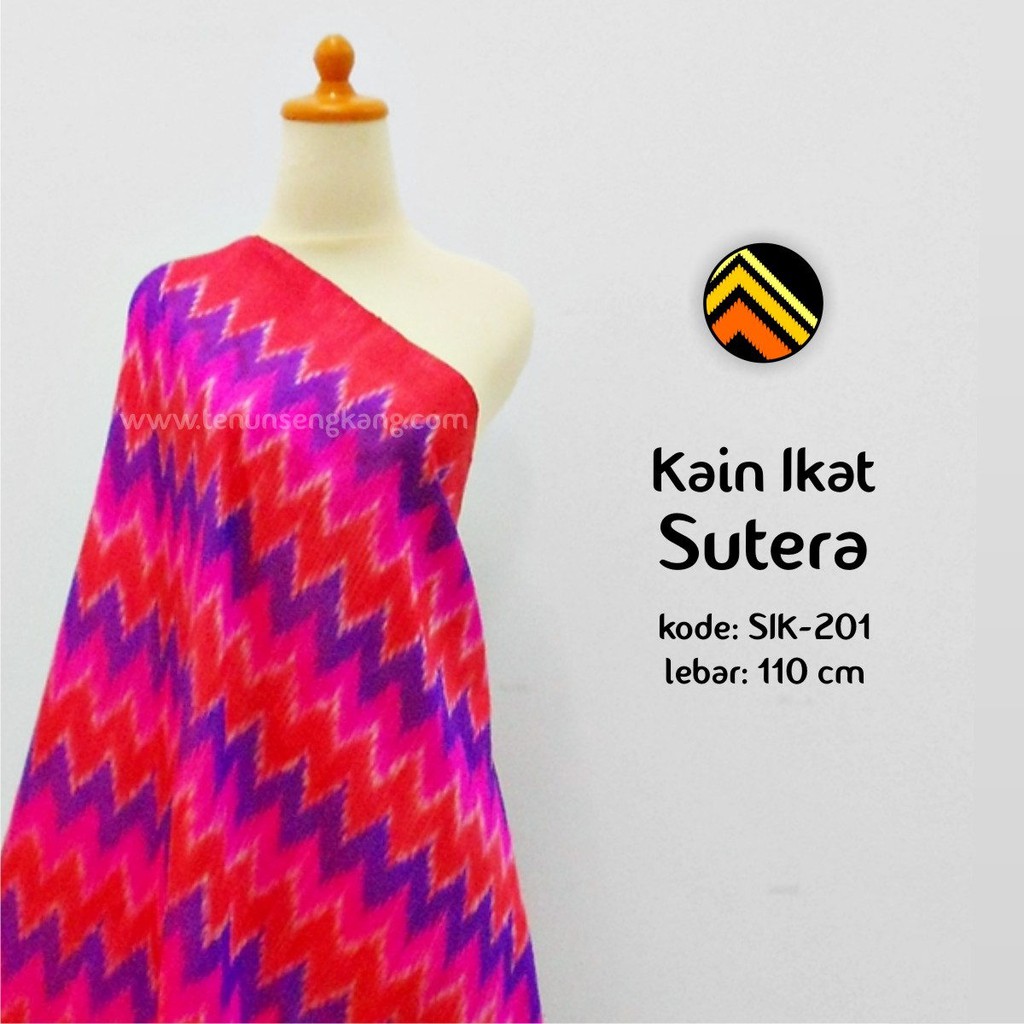 Jual Kain Tenun Ikat Sutra Asli Bugis Makassar Merah - Tenun Sengkang ...