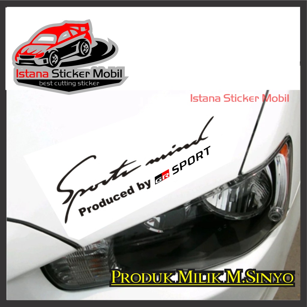 Jual sticker sportmind gr sport stiker gazoo racing kap toyota veloz ...
