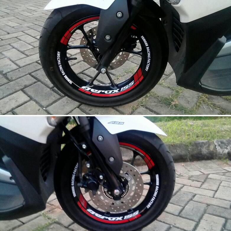 Jual Stiker Velg Sticker Decal Motor Aerox 155 ring 14 Y3935 | Shopee ...