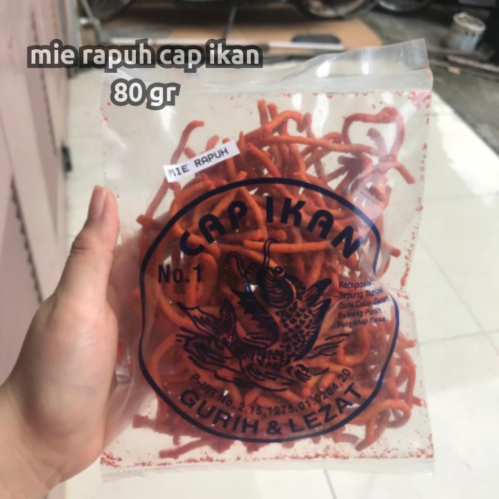 Jual MIE LIDI RAPUH CAP IKAN 80 GRAM SNACKY MEDAN MIE RAPUH CAP IKAN ...