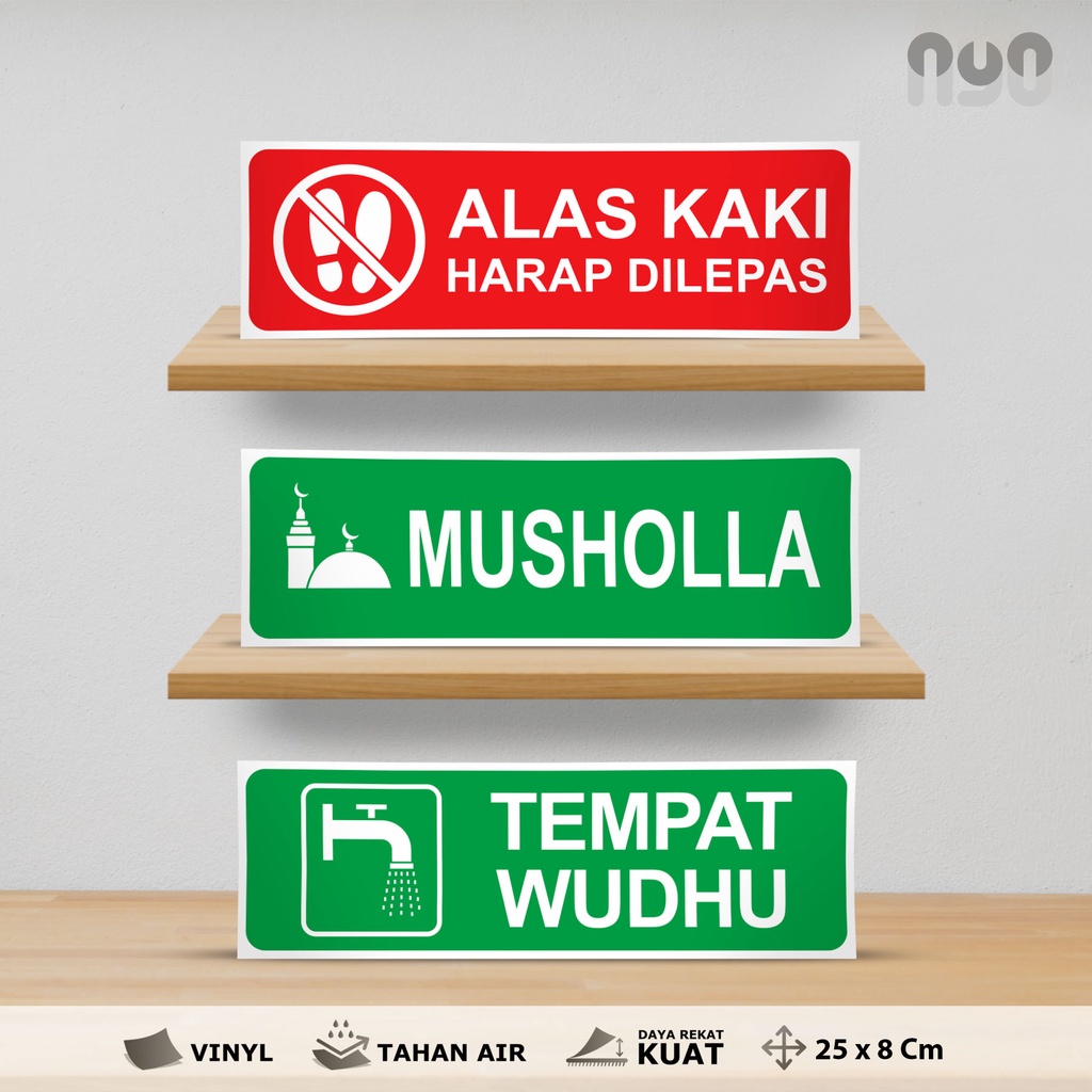 Jual STIKER ALAS KAKI / MUSHOLA / TEMPAT WUDHU | Shopee Indonesia