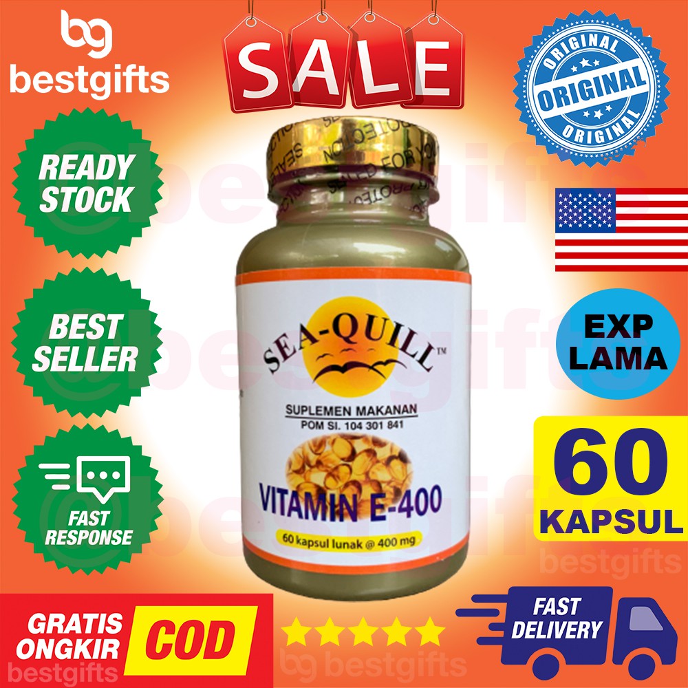 Jual SEAQUILL SEA QUILL SEA-QUILL VITAMIN E 400 IU JANTUNG SARAF IMUN ...
