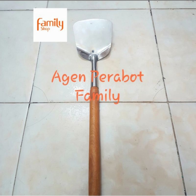 Jual Codet Sutil Spatula Kuali Wajan Penggorengan Gagang Kayu Besar ...