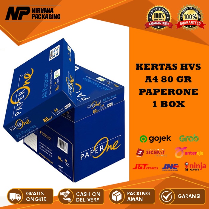 Jual Kertas Hvs A4 Paperone Paper One 80gr 80 Gr Print Fotocopy 1 Dus