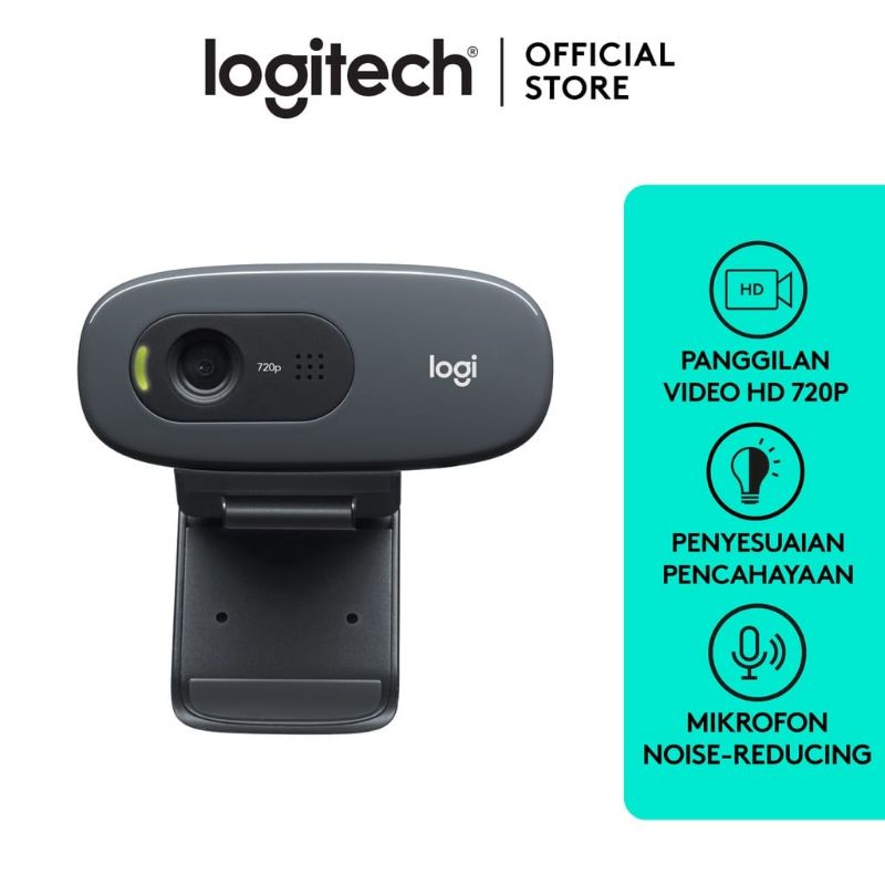 Jual Logitech C270 HD WEBCAM 720/30 fps (preloved baru) | Shopee Indonesia