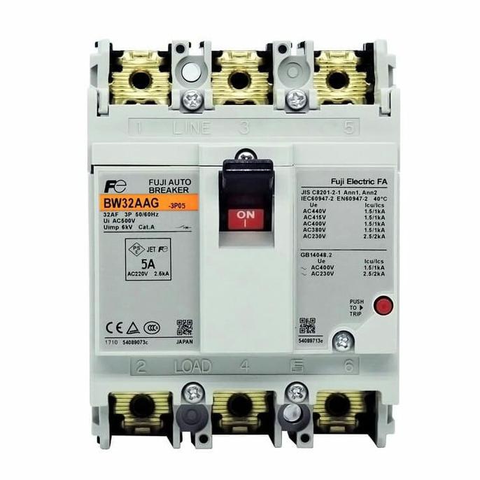 Jual CIRCUIT BREAKER MCCB BW32AAG; 3P; 5A/10A/15A/20A/30A (FUJI ...