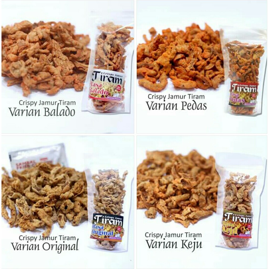 Jual Jamur Crispy -TIRAM 60gr | Shopee Indonesia