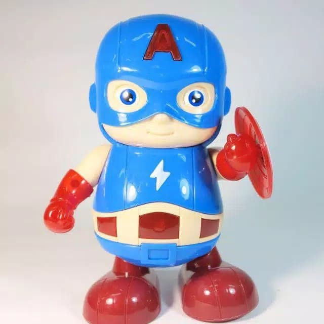 Jual MAINAN ROBOT KAPTEN AMERIKA CAPTAIN AMERICA DANCE HERO DANCING ...