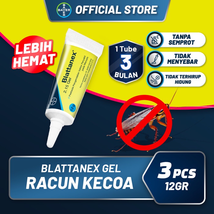 Jual RACUN KECOA AMPUH [OBAT ANTI KECOA] BLATTANEX (3PCS) | Shopee ...