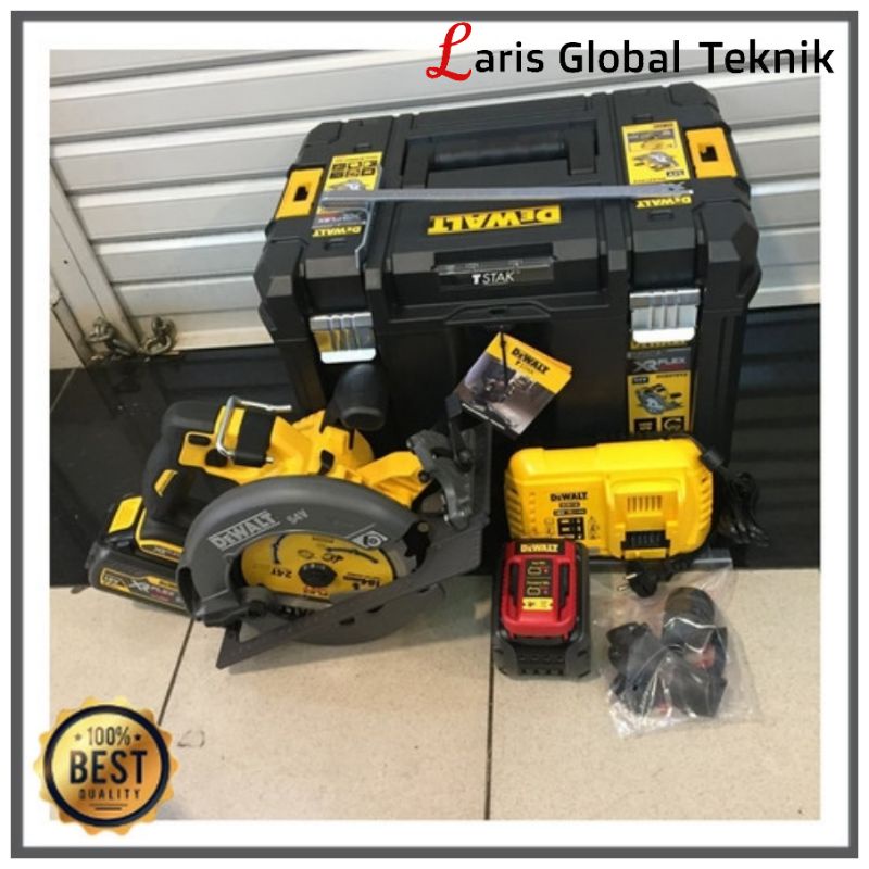 Jual Circular Saw Cordless Baterai DEWALT DCS578X2 60V 7inch Flexvolt ...