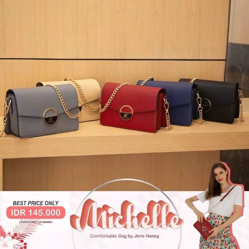 Jual MICHELLE BAG(TAS WANITA RANTAI JIMSHONEY) | Shopee Indonesia