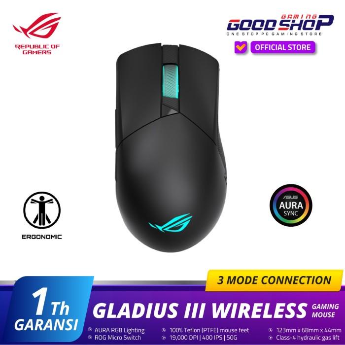 Jual Gaming Asus Rog Gladius Iii / Gladius 3 Wireless - Gaming Mouse ...