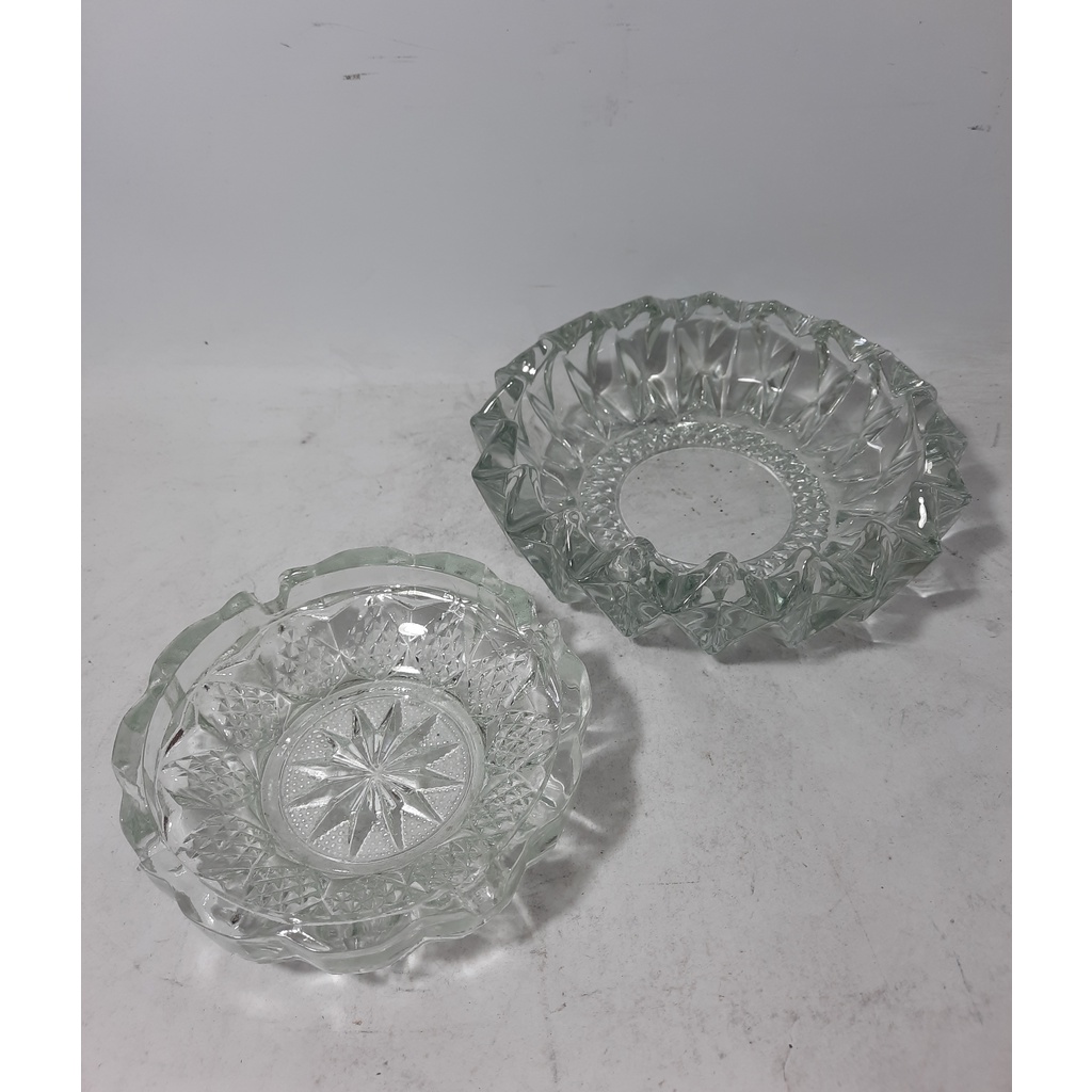 Jual Asbak Kristal / Asbak Kaca Bening Polos / Asbak Rokok - Trijasa ...