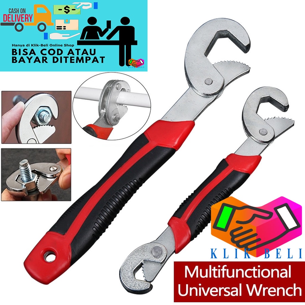 Jual Kunci Serbaguna Snap N Grip Set 2 Pcs Kunci Inggris Shock Pas ...