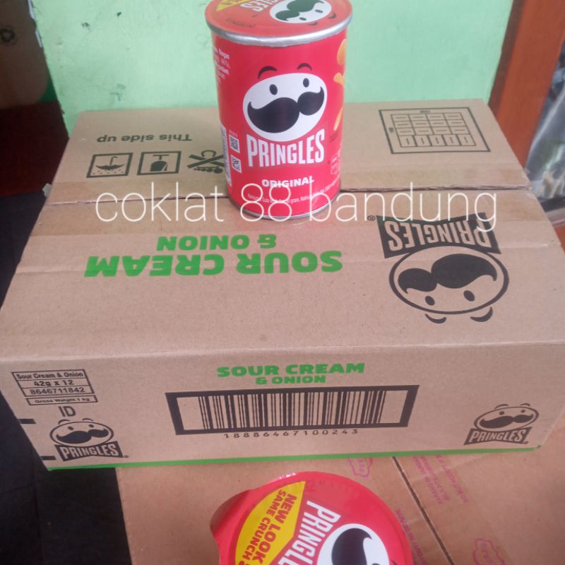 Jual PRINGLES POTATO ORIGINAL 1 DUS ISI 12 PCS X 42 GRAM - PRINGLES ...
