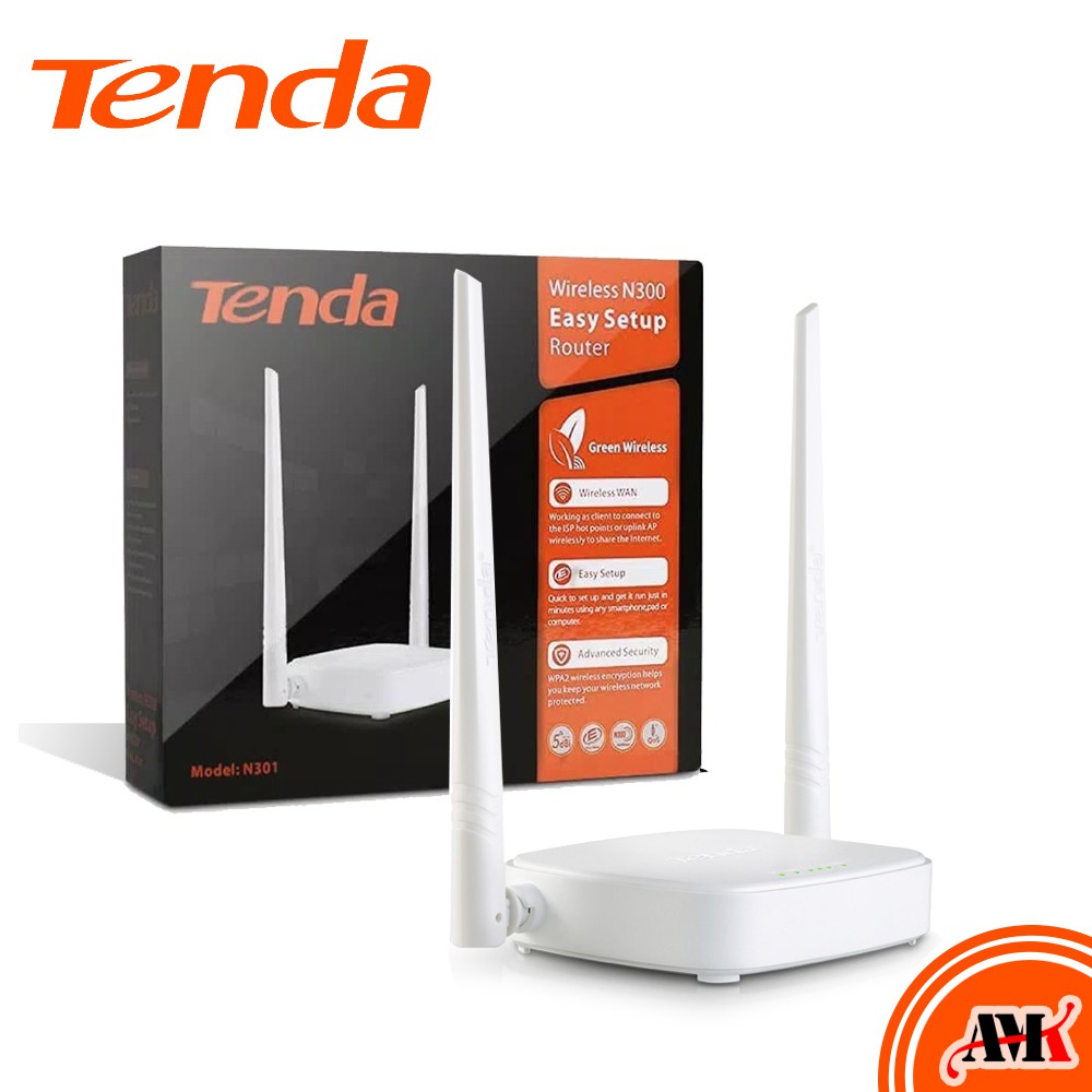Jual TENDA N301 WIRELESS ROUTER 300Mbps 2ANTENA/ TENDA N300 WIRELESS ...