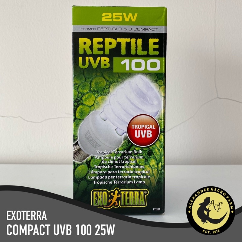 Jual Exo Terra Lampu UVB 100 25 Watt / Lampu Reptil ( Bukan UVA ) | Shopee Indonesia