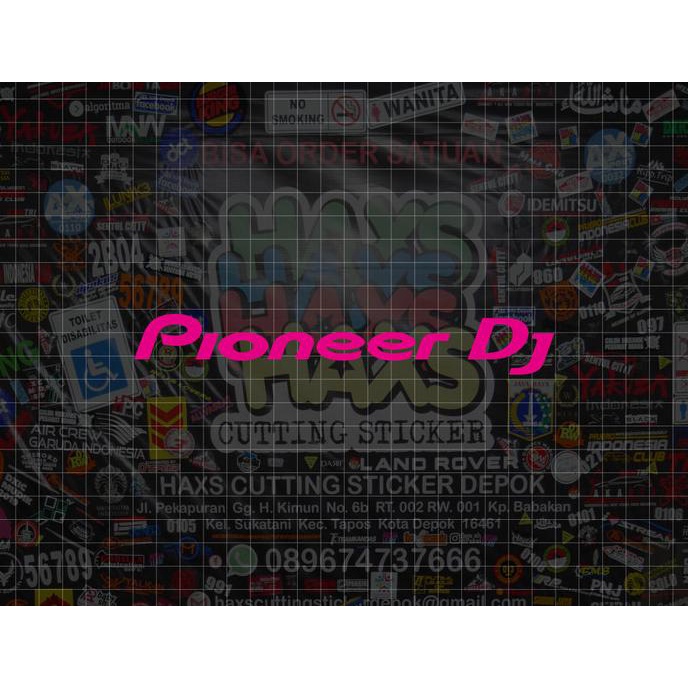 Jual Cutting Sticker Logo Pioneer Dj Ukuran 18 Cm Untuk Mobil & Motor ...