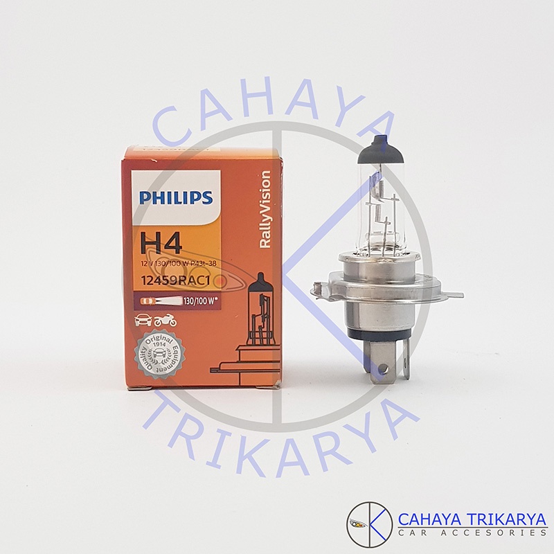 Jual Bohlam Lampu Mobil Head Lamp / Utama Halogen H4 Philips 12V 130 ...