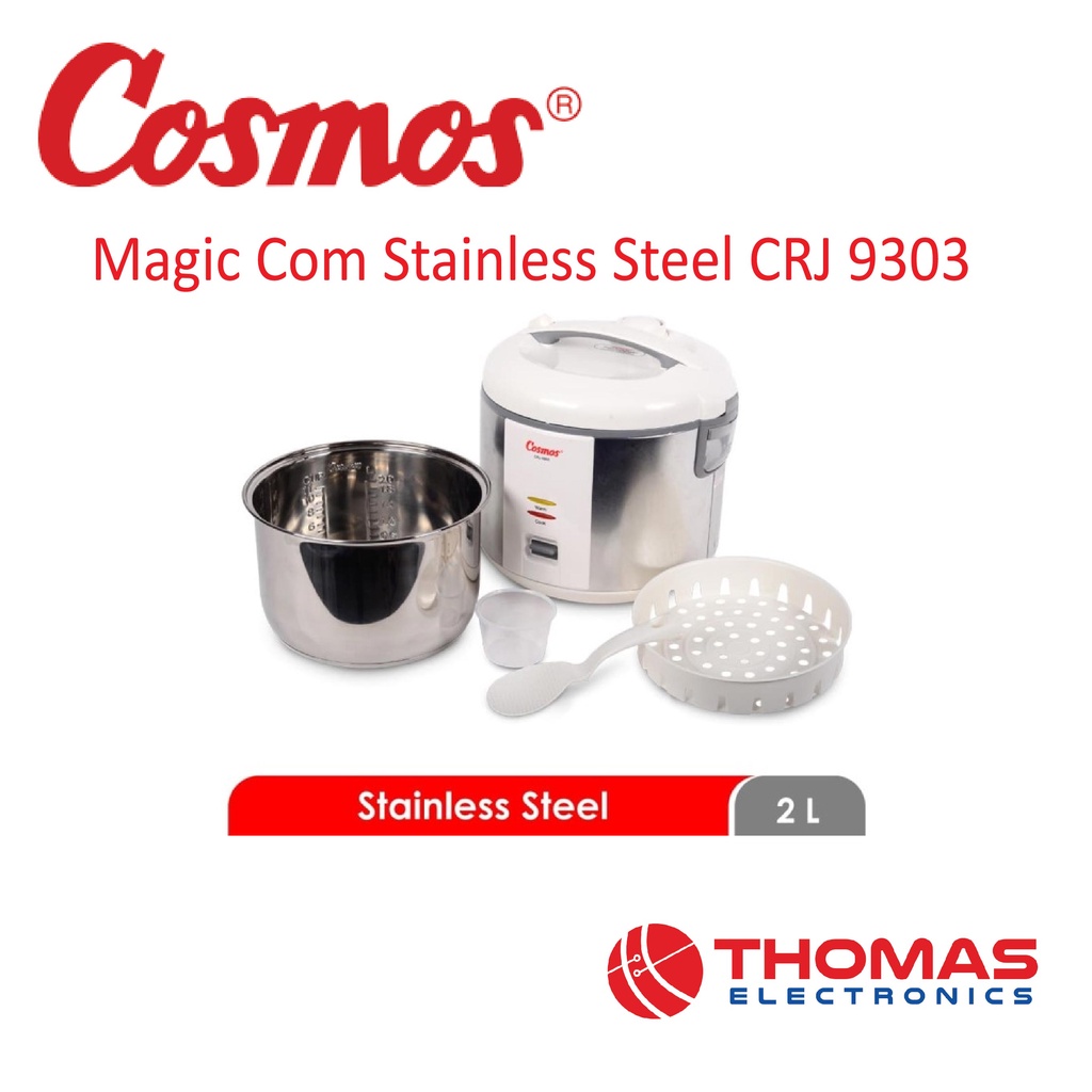 Jual Cosmos CRJ 9303 Magic Com 2 Liter COSMOS Penanak Nasi Stainless ...