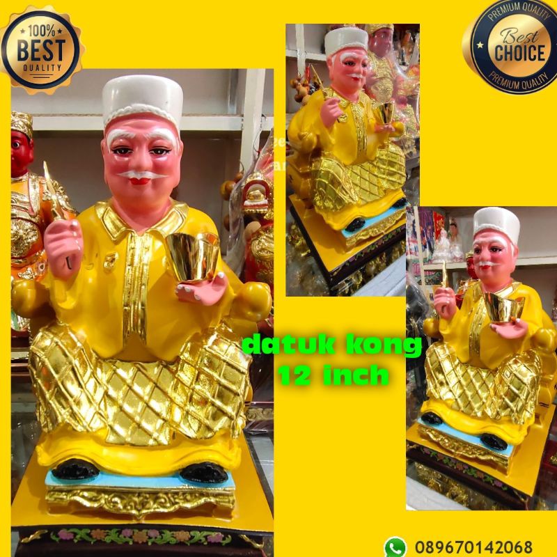 Jual patung datuk kong keramat kuning uk 12 inch | Shopee Indonesia