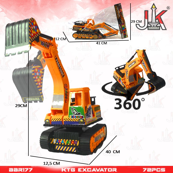 Jual PROMO BBR177 Excavator Mainan Anak Mobil Mobilan Keruk Beko Bego ...
