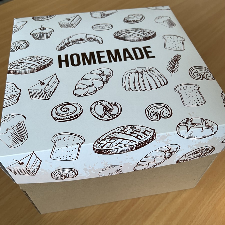 Jual 3 pcs Box Packaging Hampers Home Made Dus Kemasan Kue Brownies ...