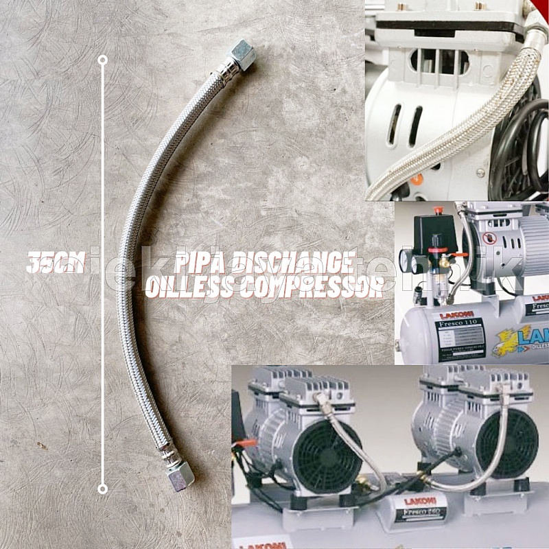 Jual Spare part Compressor Oilless Selang Flexible Inlet - Kompresor ...