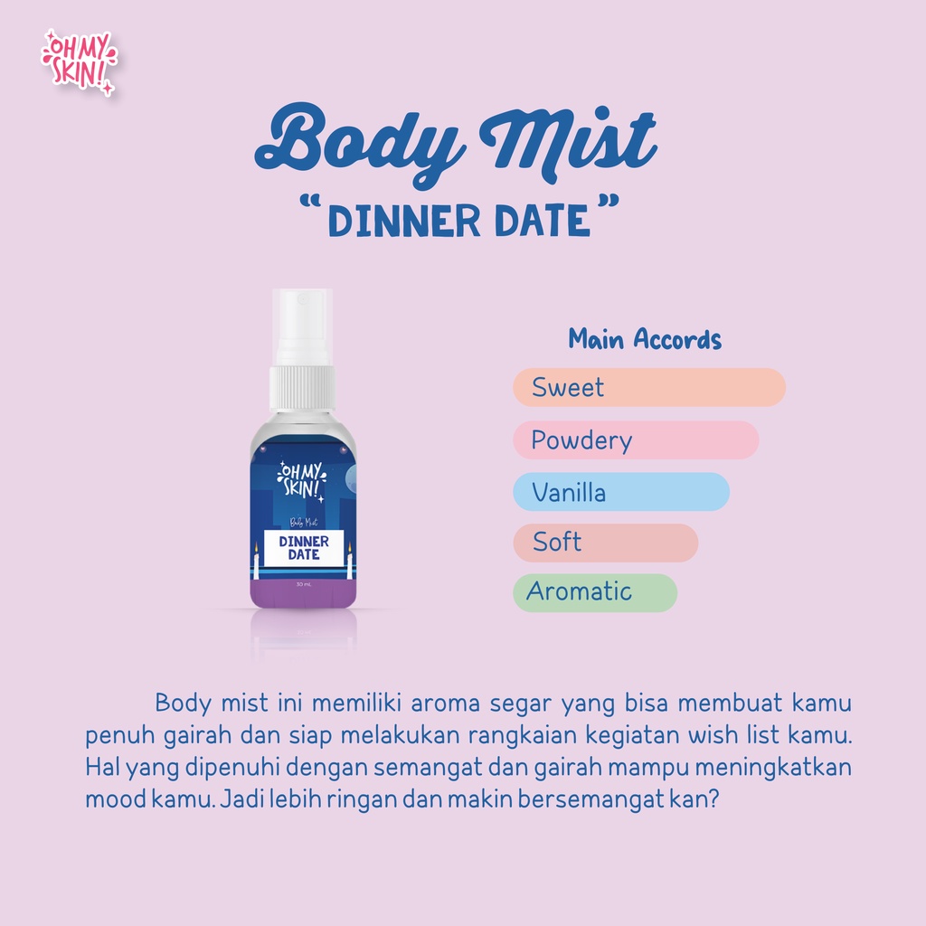 Jual Oh My Skin! Body Mist Parfum Badan | Shopee Indonesia