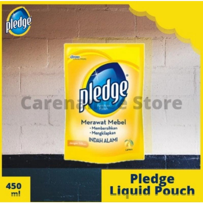 Jual Pledge Furniture Polish Liquid Pouch Lemon 410ml | Shopee Indonesia