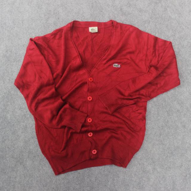 Jual Sweater Cardigan Lacoste Merah Laris Murah | Shopee Indonesia