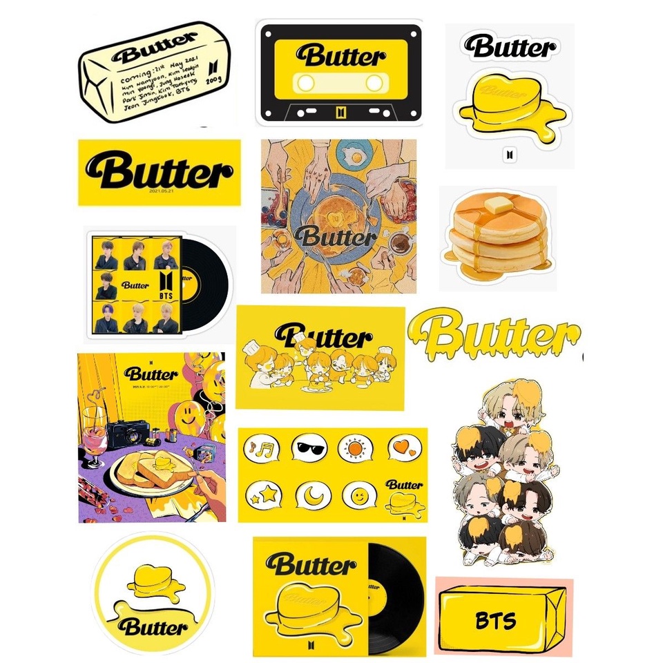 Jual BTS BUTTER sticker pack stiker aesthetic journaling Taehyung ...