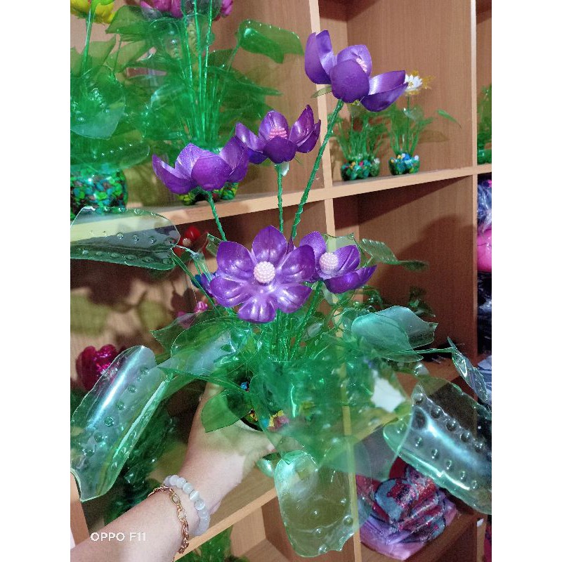 Jual Miniatur Bunga Daur Ulang pajangan rumah unik Kerajinan Daurulang ...