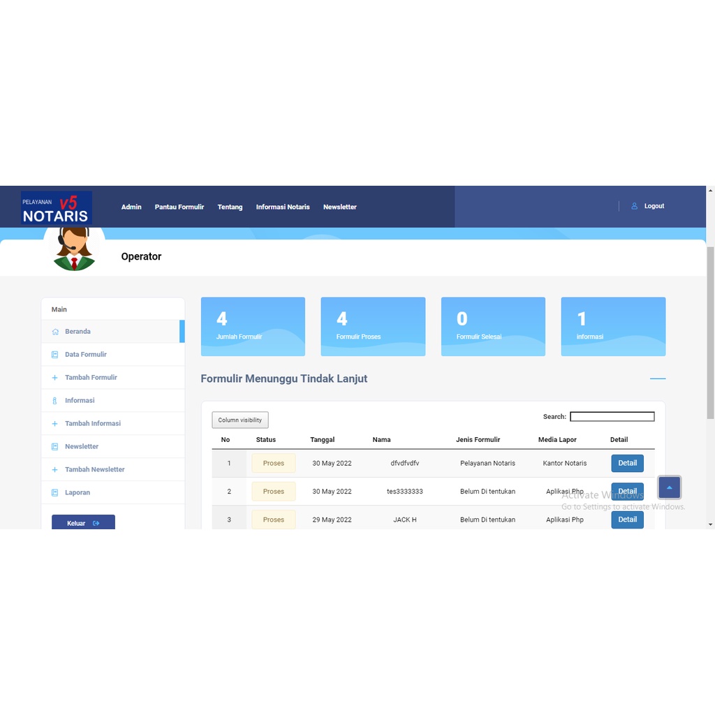 Jual Software Aplikasi Pelayanan kantor Notaris v Berbasis web Source code | Shopee Indonesia