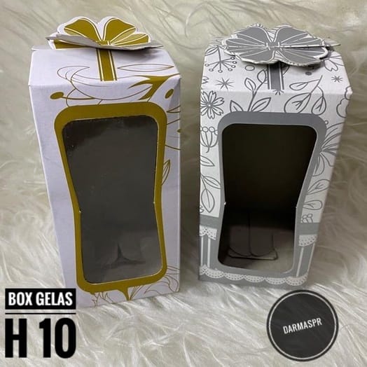 Jual box gelas H 10 free tali kur | Shopee Indonesia