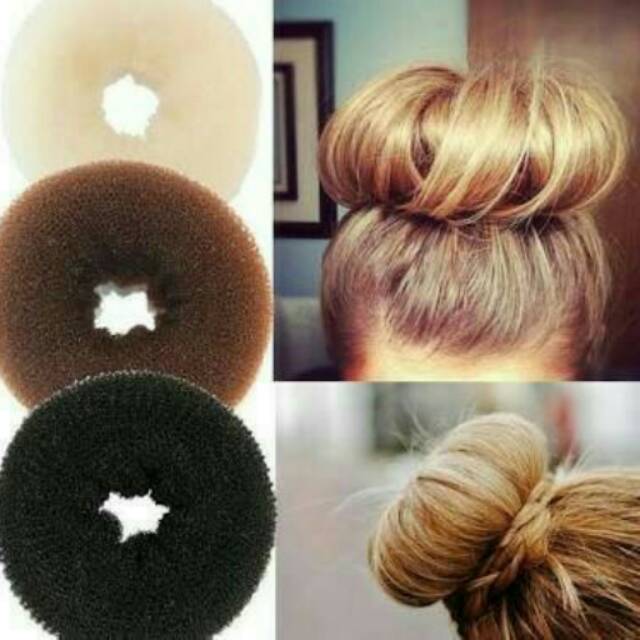 Jual Bun Hair Hairbun Donut Size L / Sanggul / Cepolan Rambut / Bun ...